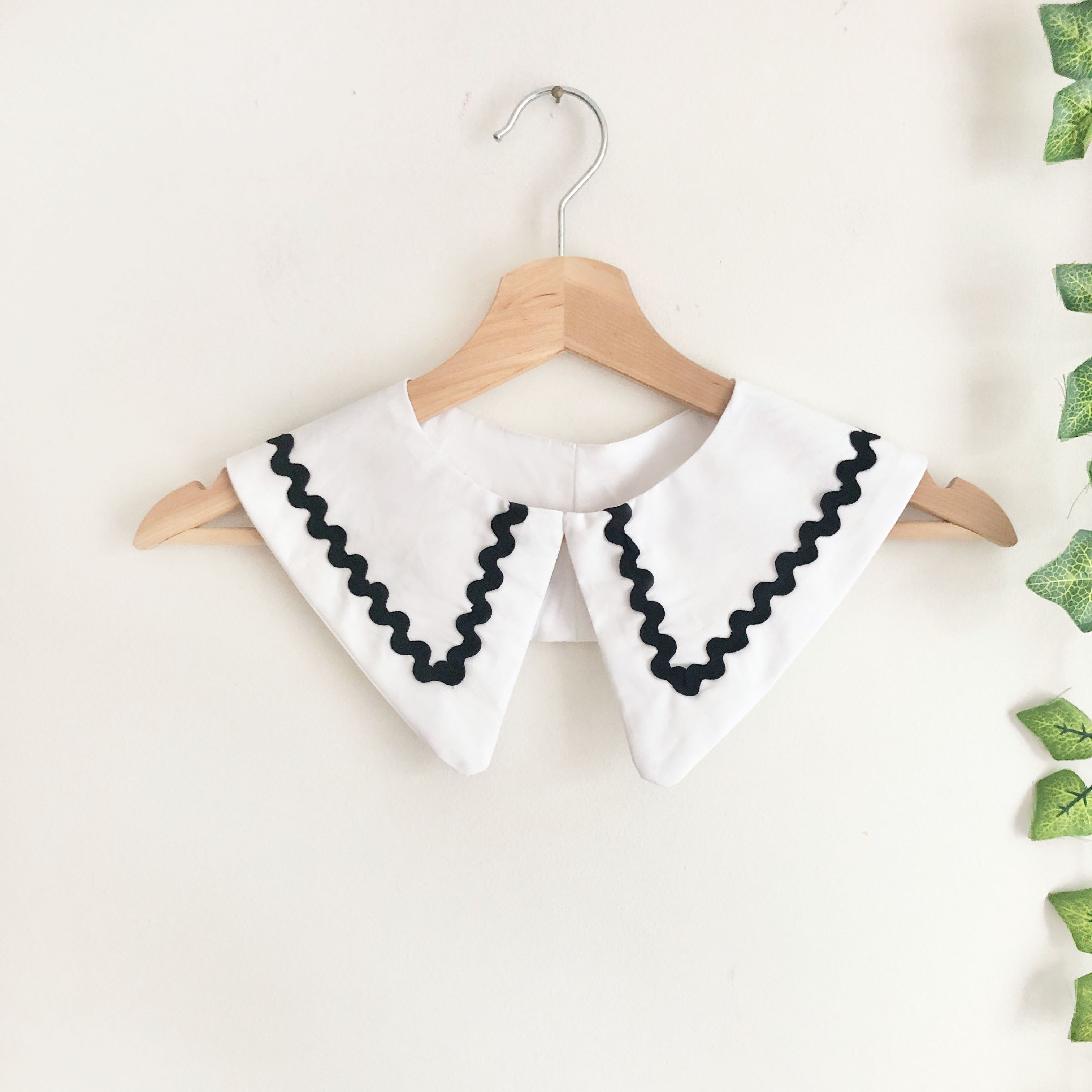 White Cotton Pointy Collar – Mustard Monday